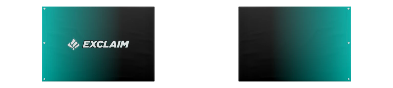 Flag with Grommets - 24"x36" – Vertical Gradient - Exclaim