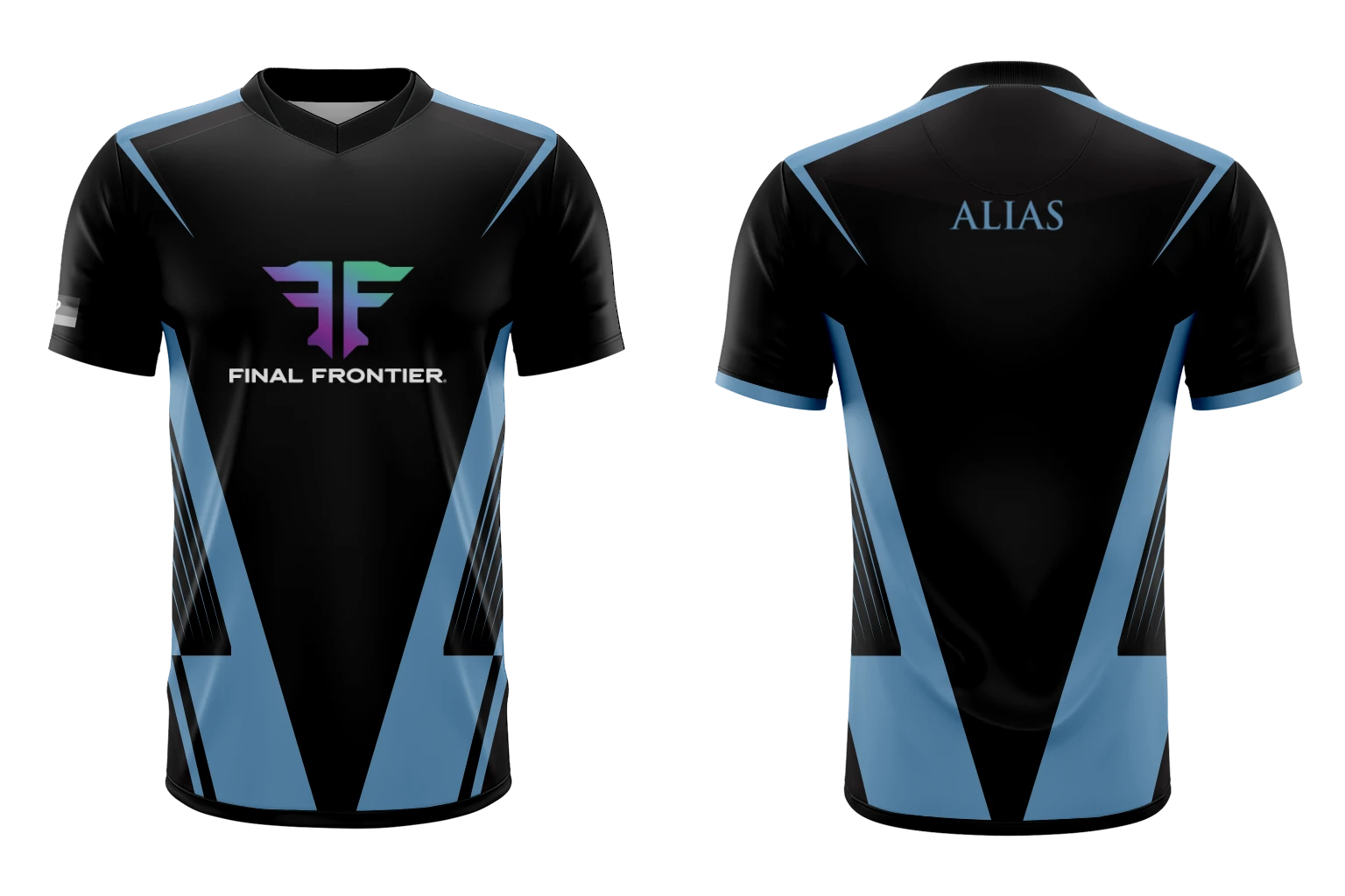 Black & Blue Esports Jersey – Final Frontier Gear SHOP - Exclaim