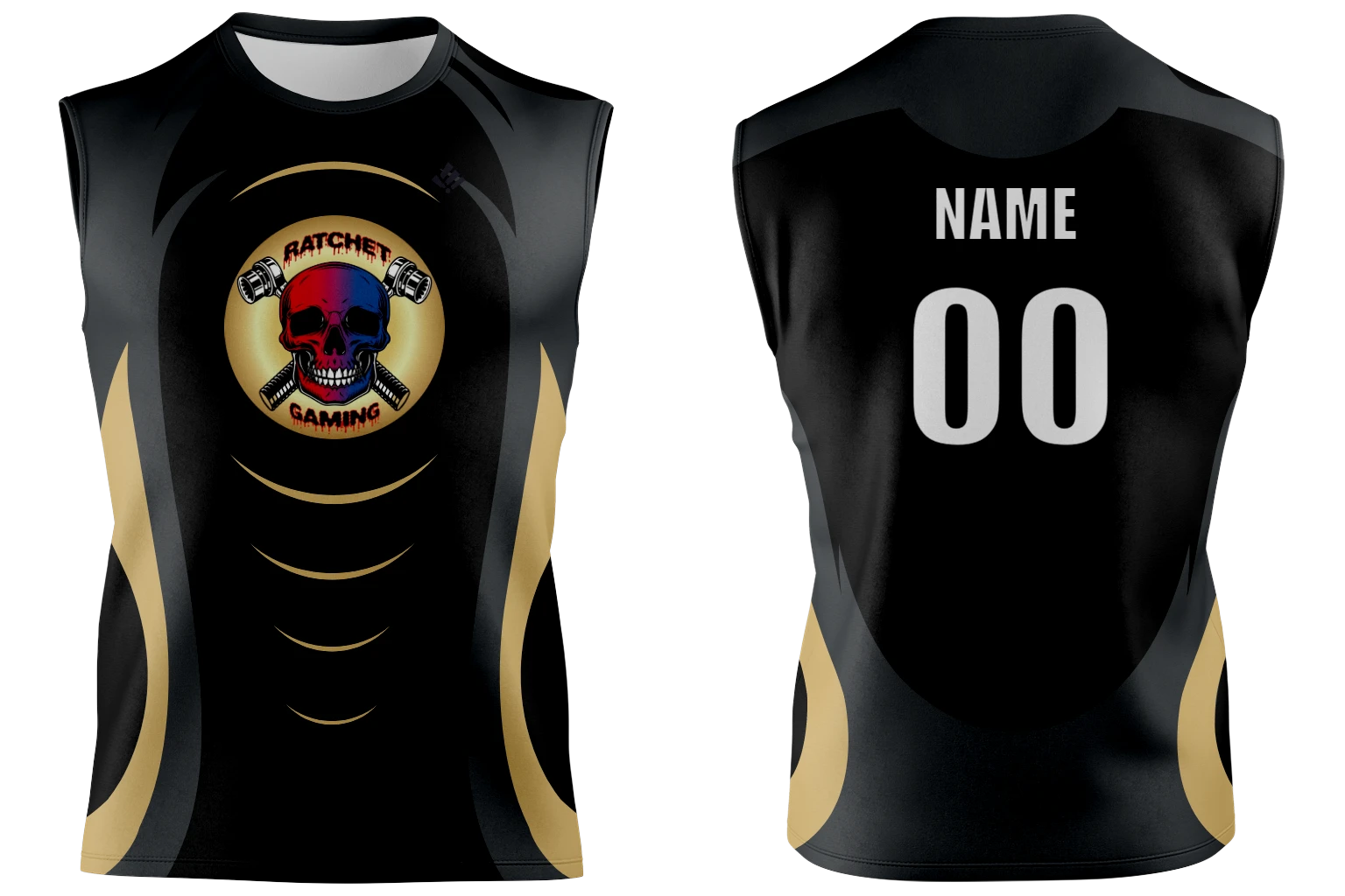 Men's Sleeveless U-Neck – Ratchet gaming - Exclaim