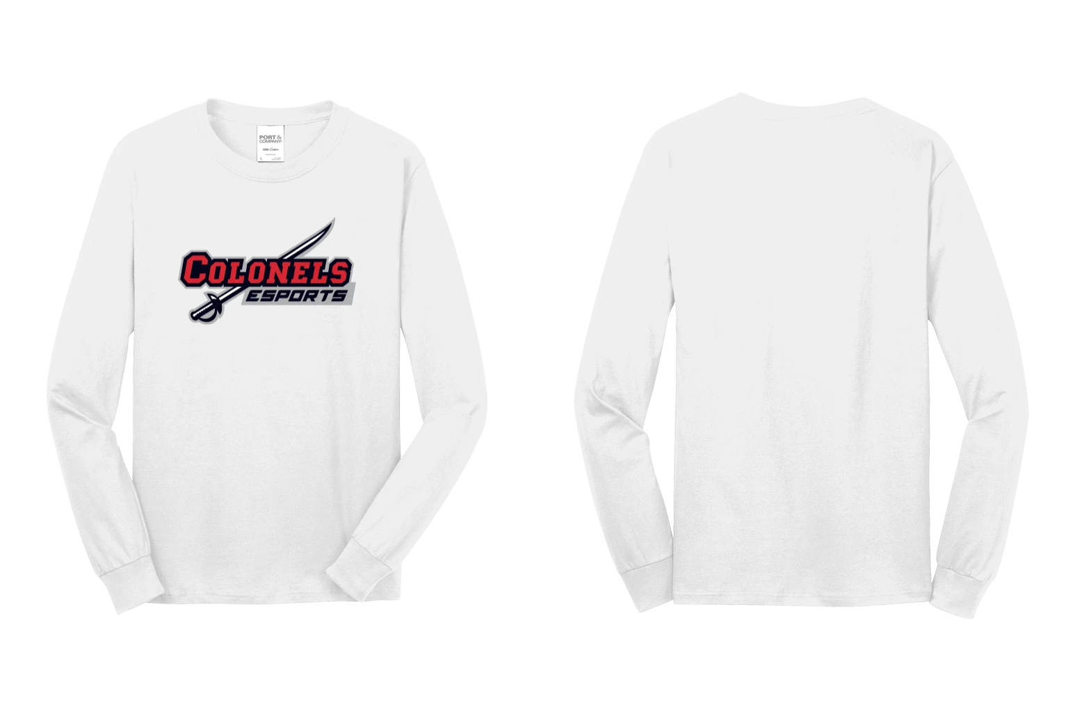 Port & Co Long Sleeve Core Cotton Tee – Colonel Esports Merch - Exclaim