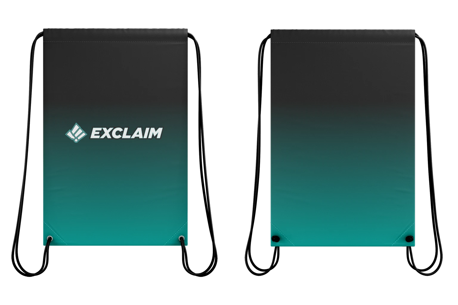 Drawstring Bag - 9.25" x 14" – Horizontal Gradient - Exclaim