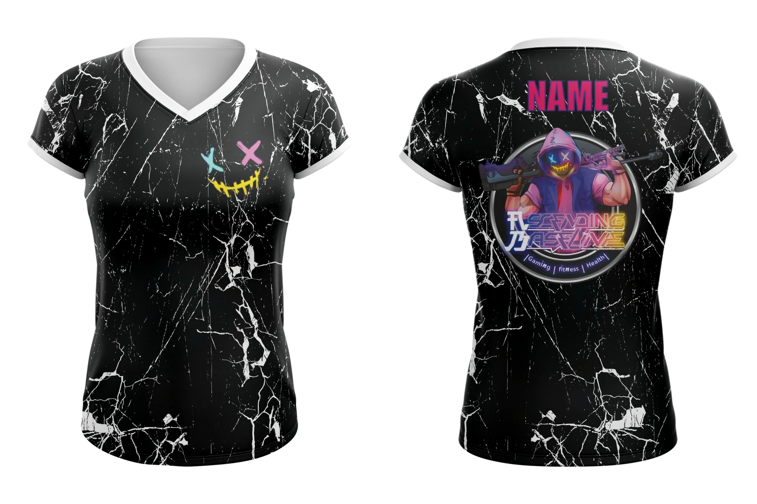 Female Short Sleeve V-neck – Ascending Baseline Merch shop - Exclaim