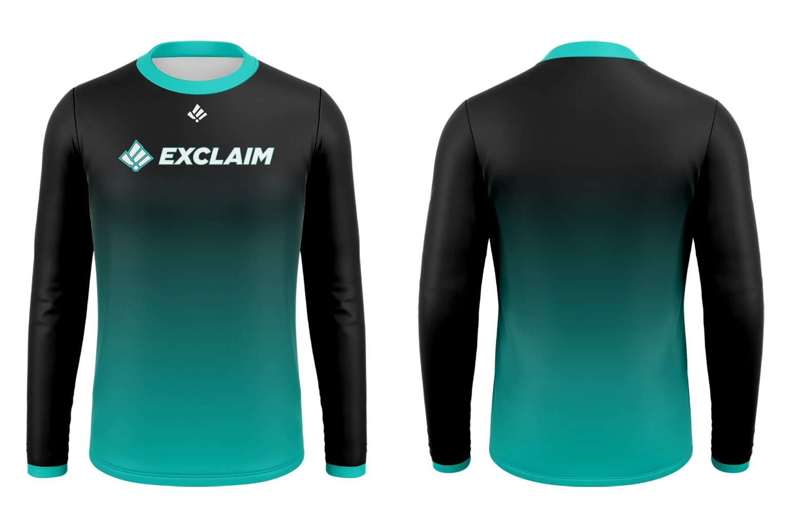Custom Long Sleeve Esports Jersey – Horizontal Gradient - Exclaim