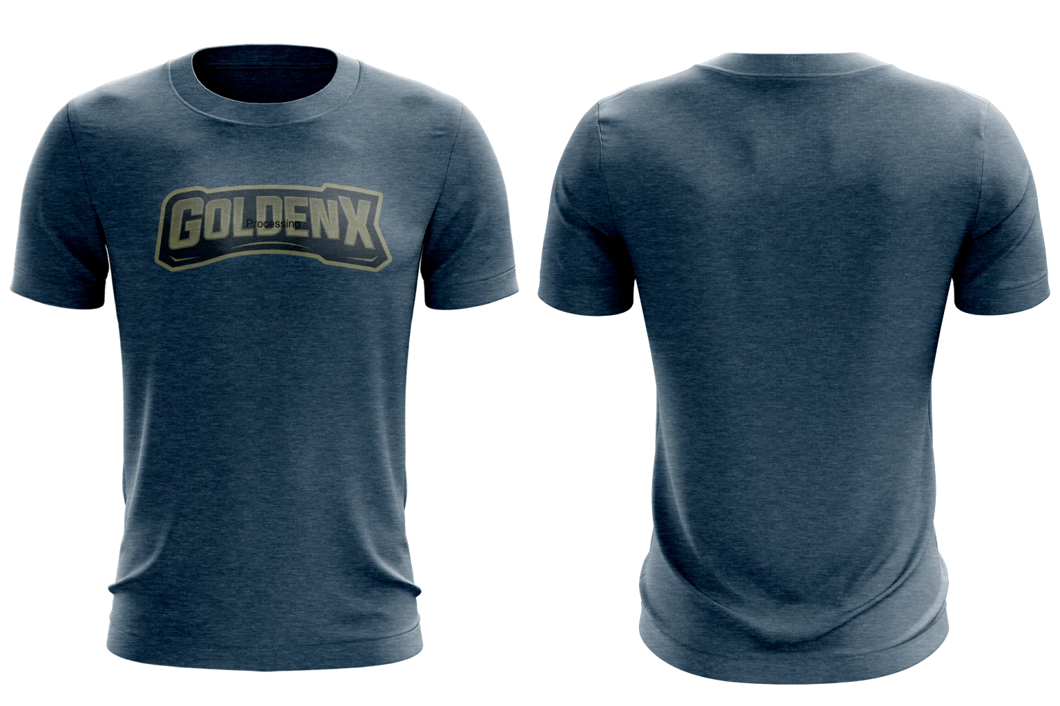 Perfect Tri ® Tee - Front Text Logo Only – Golden X - Exclaim
