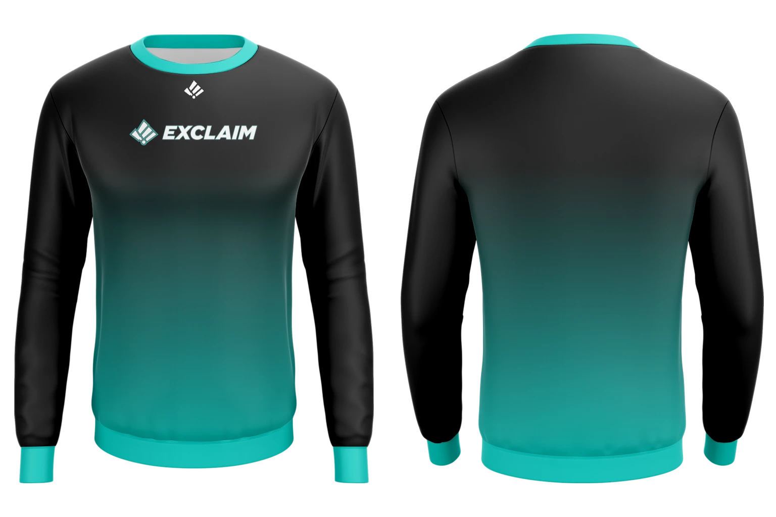 Crew Neck Poly Fleece Sweatshirt – Horizontal Gradient - Exclaim