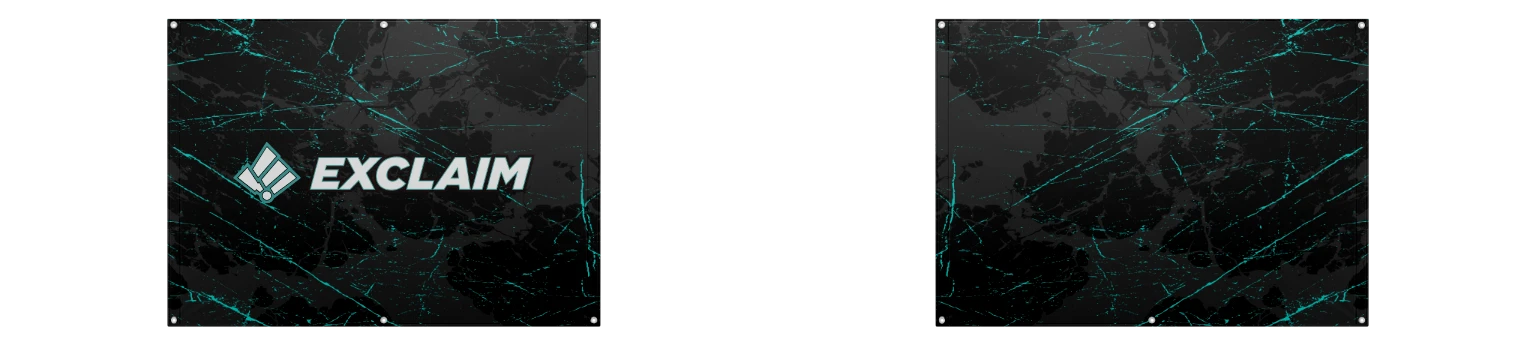 Double Sided Banner with Grommets -5'x7' – Fracture - Exclaim