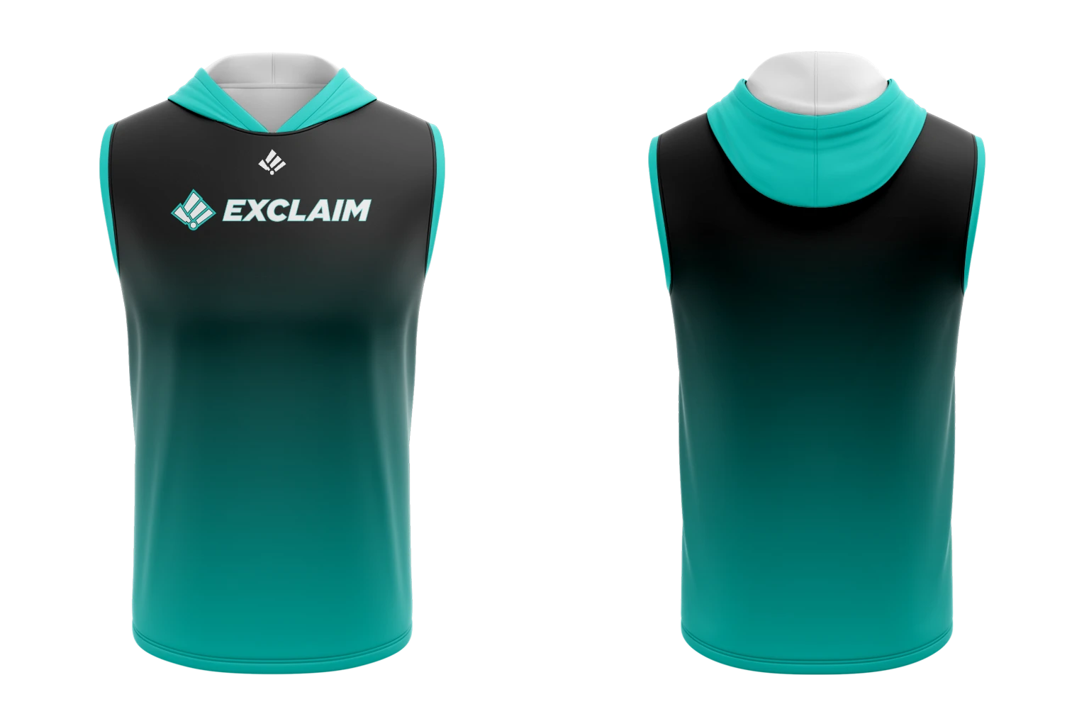 Sleeveless Hoodie – Horizontal Gradient - Exclaim