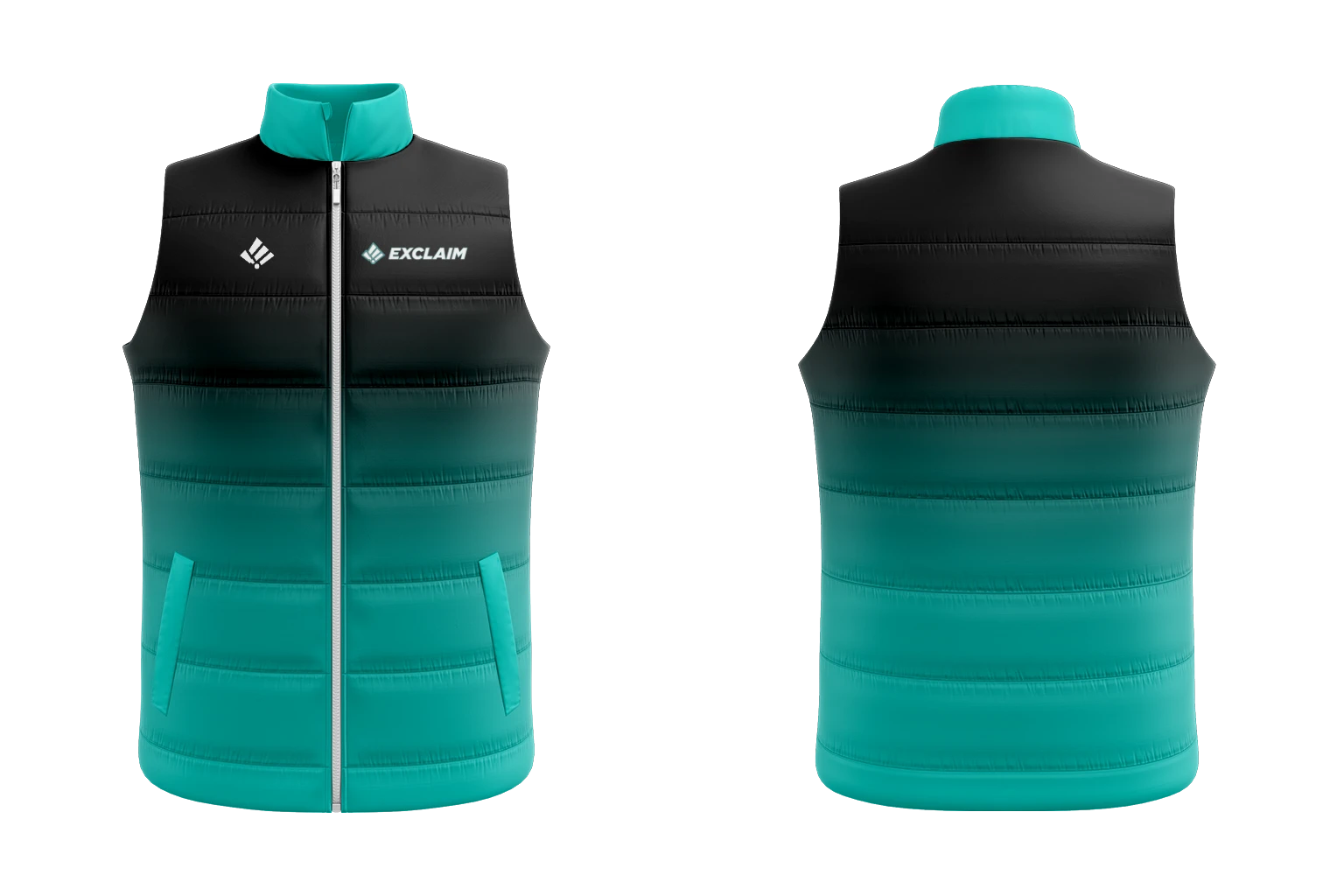 Puffer Vest – Horizontal Gradient - Exclaim