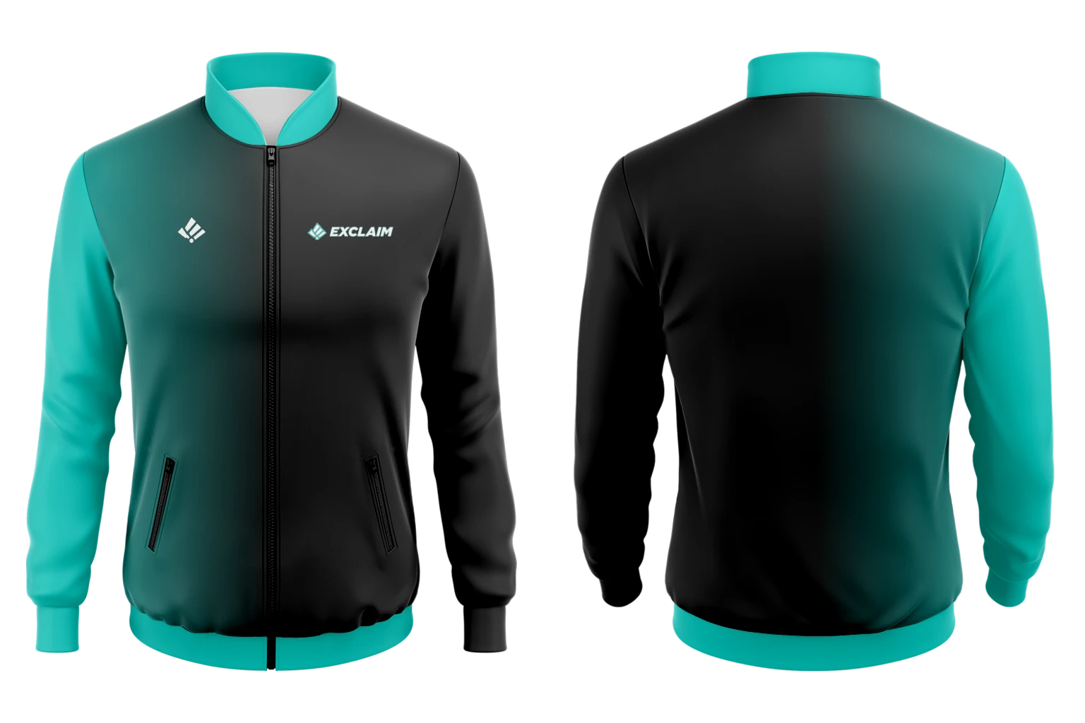 Men's Full Zip Jacket – Vertical Gradient - Exclaim