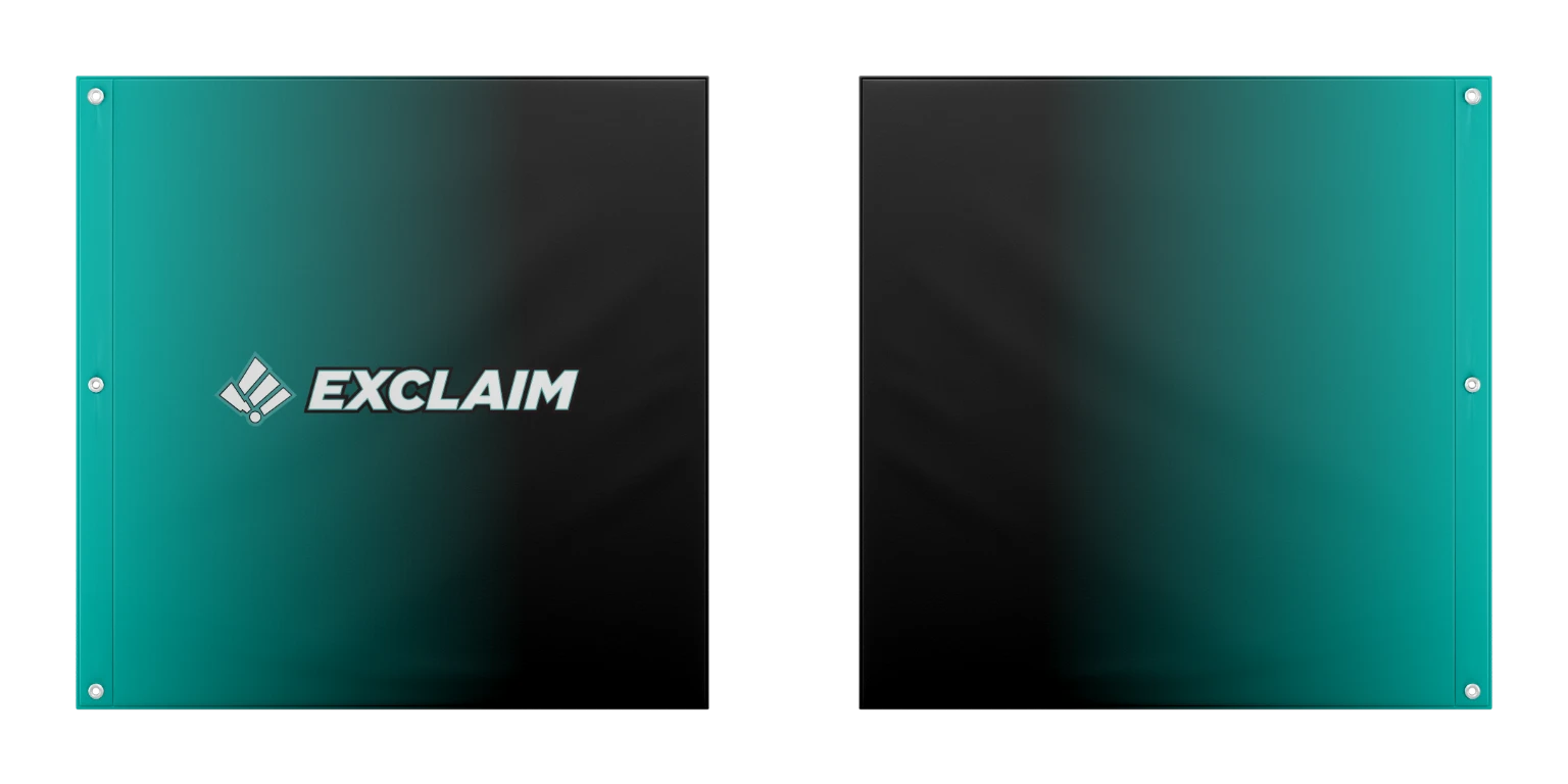 Flag with Grommets - 24"x24" – Vertical Gradient - Exclaim