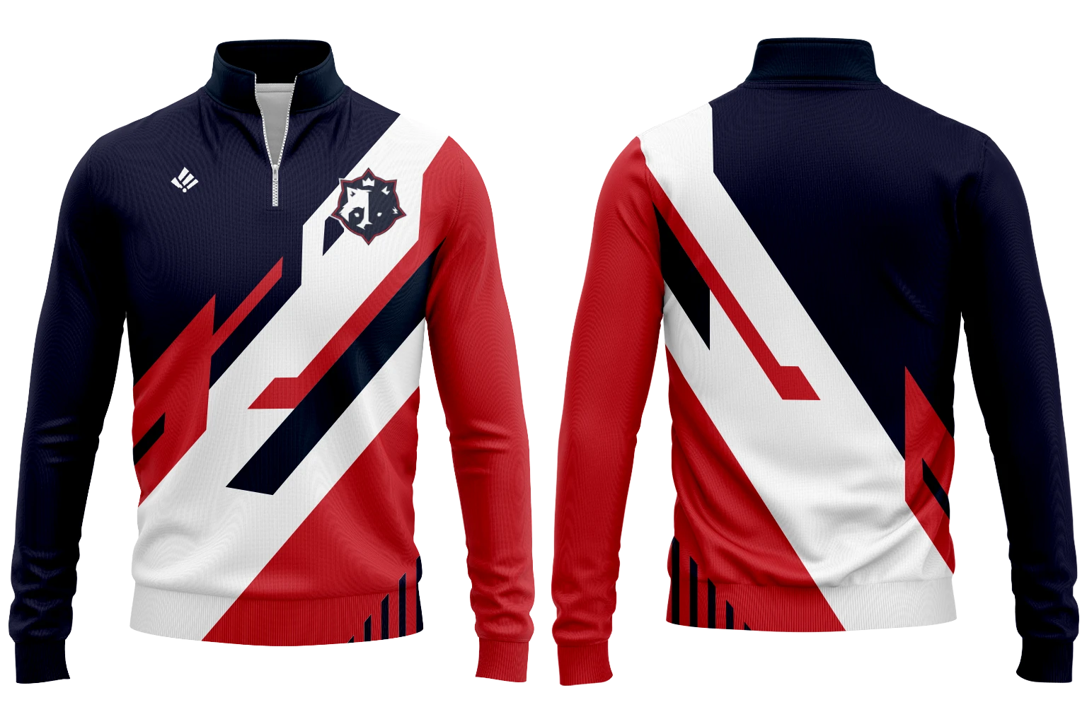 Men's Long Sleeve 1/4 Zip – Dubuque Esports LEague - Exclaim