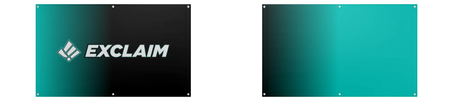 Double Sided Banner with Grommets -3'x5' – Vertical Gradient - Exclaim
