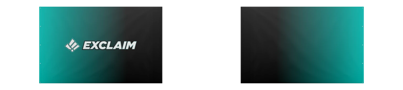 Flag with Grommets - 60"x92" – Vertical Gradient - Exclaim