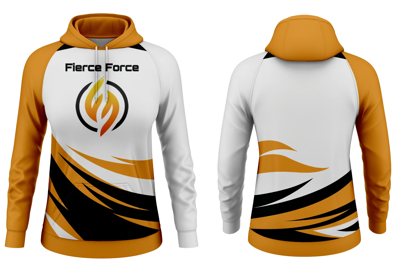 Premium Fleece Raglan Hoodie – Fierce Force - Exclaim