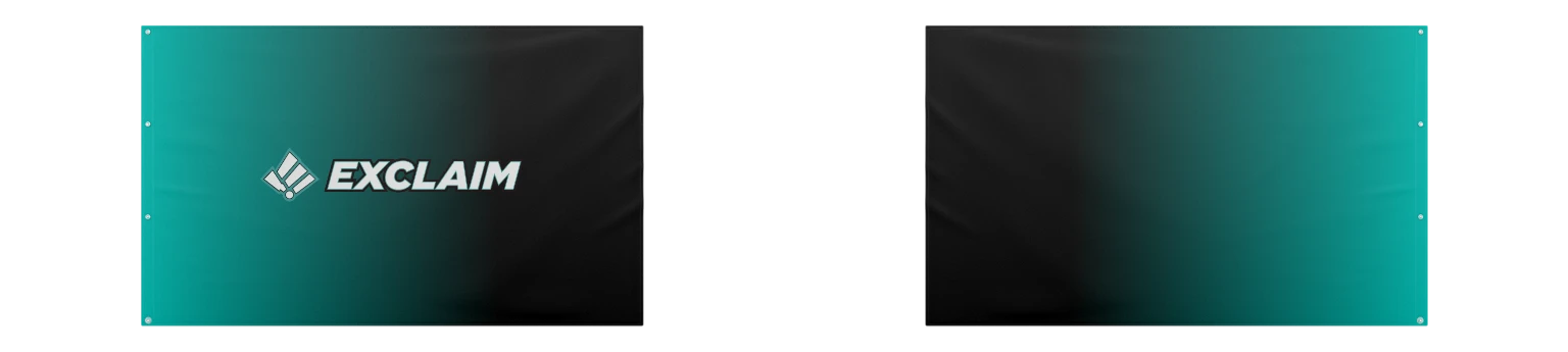 Flag with Grommets - 36"x60" – Vertical Gradient - Exclaim