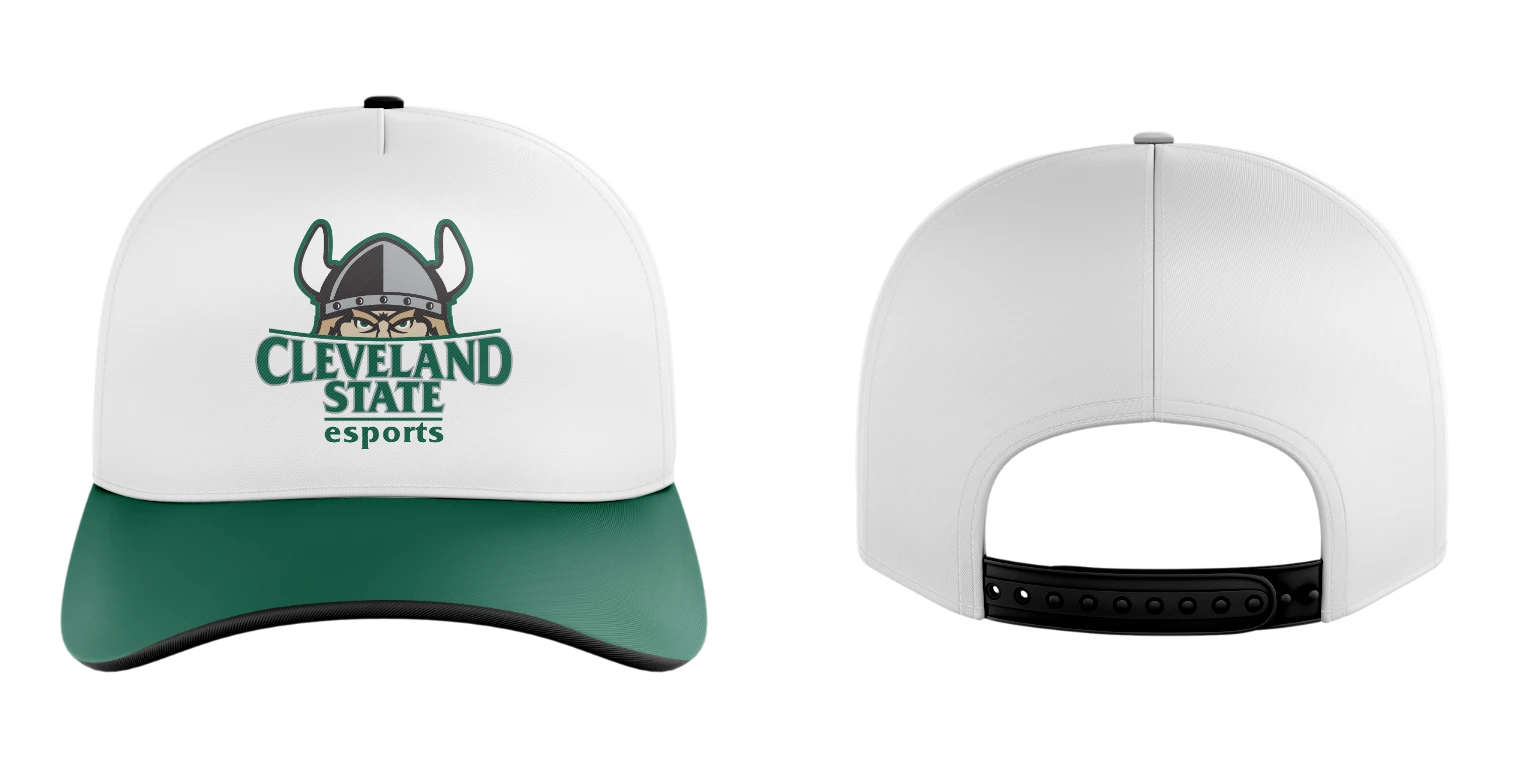 Sublimated 5 Panel Curved Bill Cap – Cleveland State Esports - Exclaim