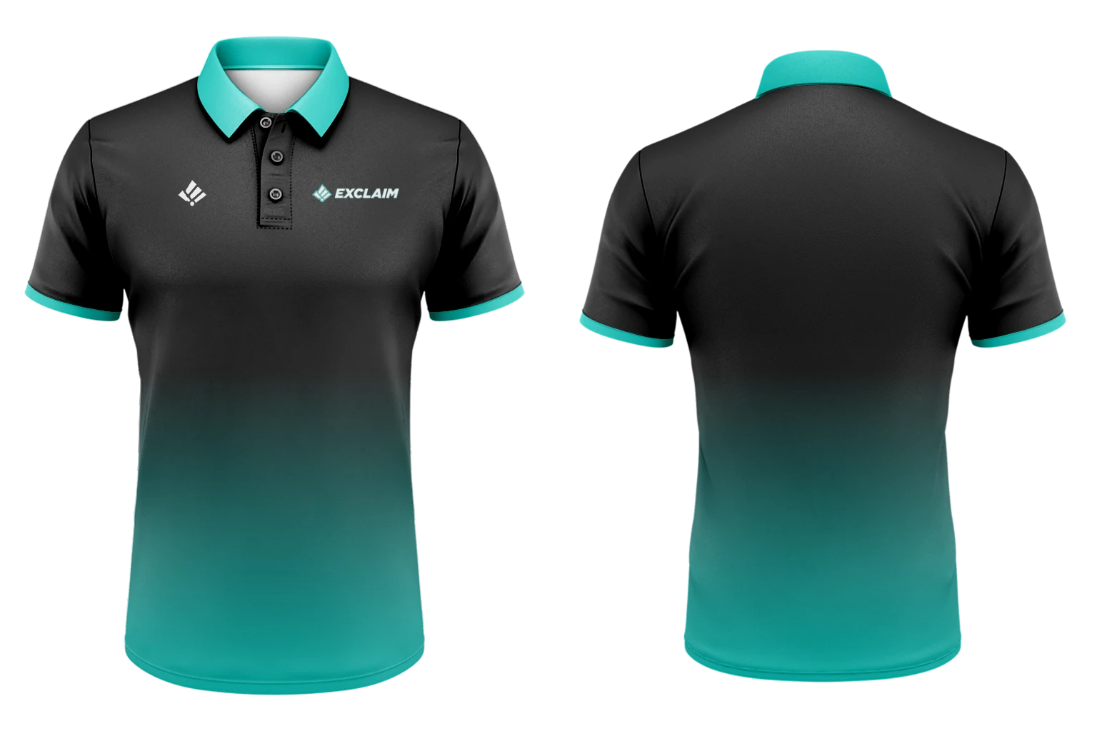 Sublimated Polo – Horizontal Gradient - Exclaim